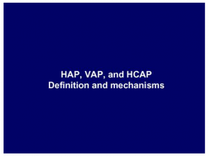 HAP, VAP, and HCAP – Definition and mechanisms | Infection Update